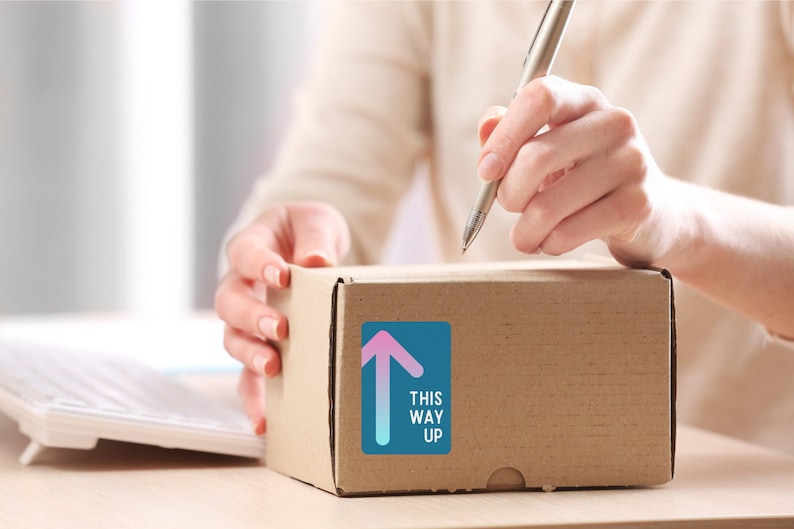 This Way up Shipping Stickers Packaging Stickers Small - Etsy