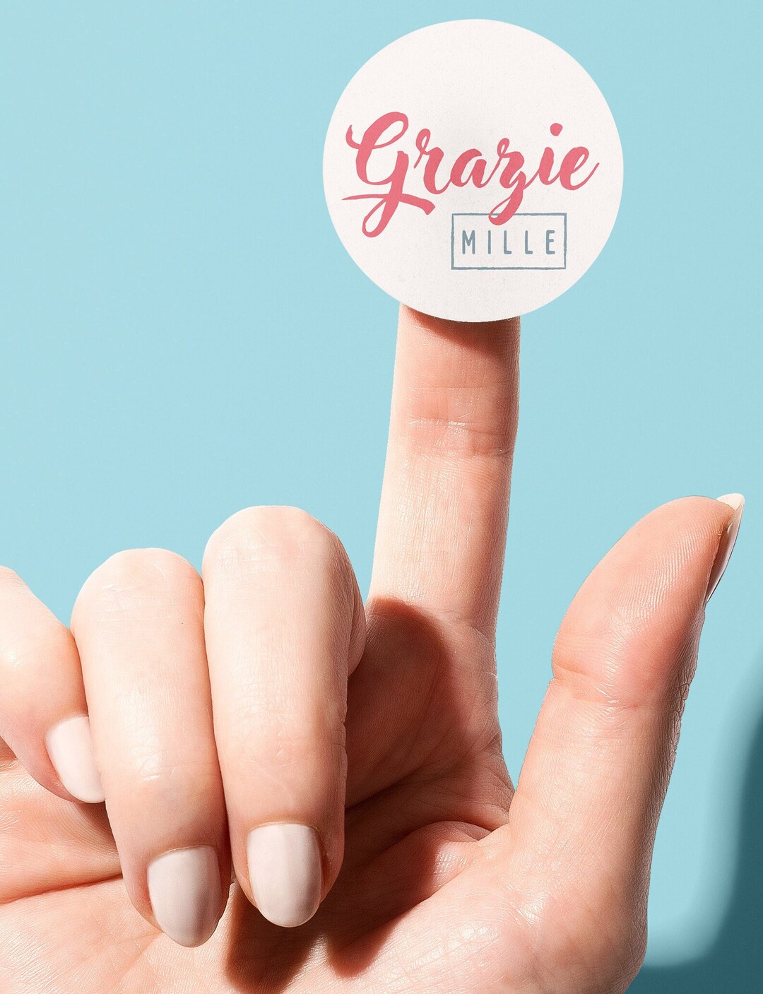 Grazie Mille | Thank You Stickers | Packaging Stickers | Favour ...