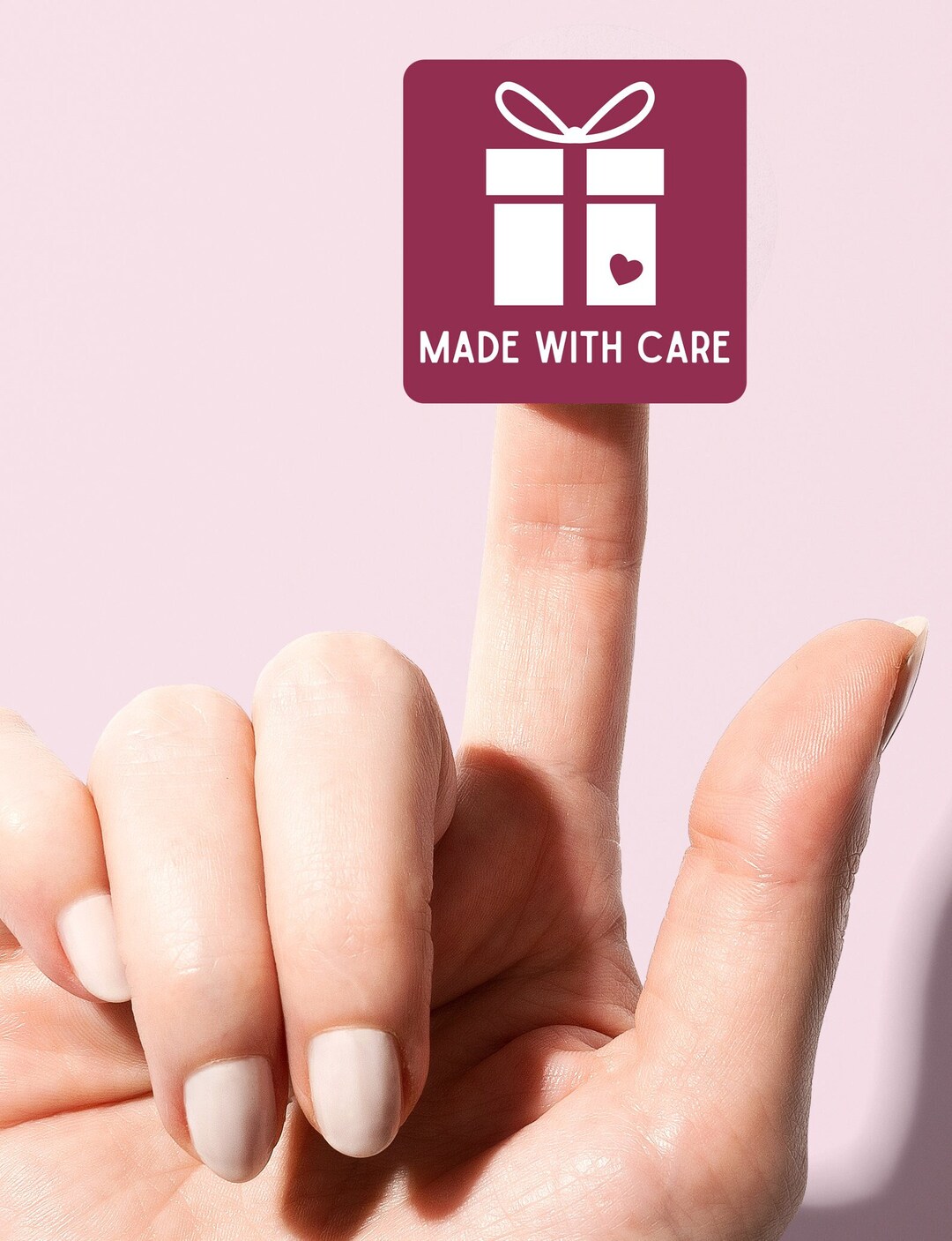 Made With Care Stickers Packaging Stickers Business Labels Made With ...