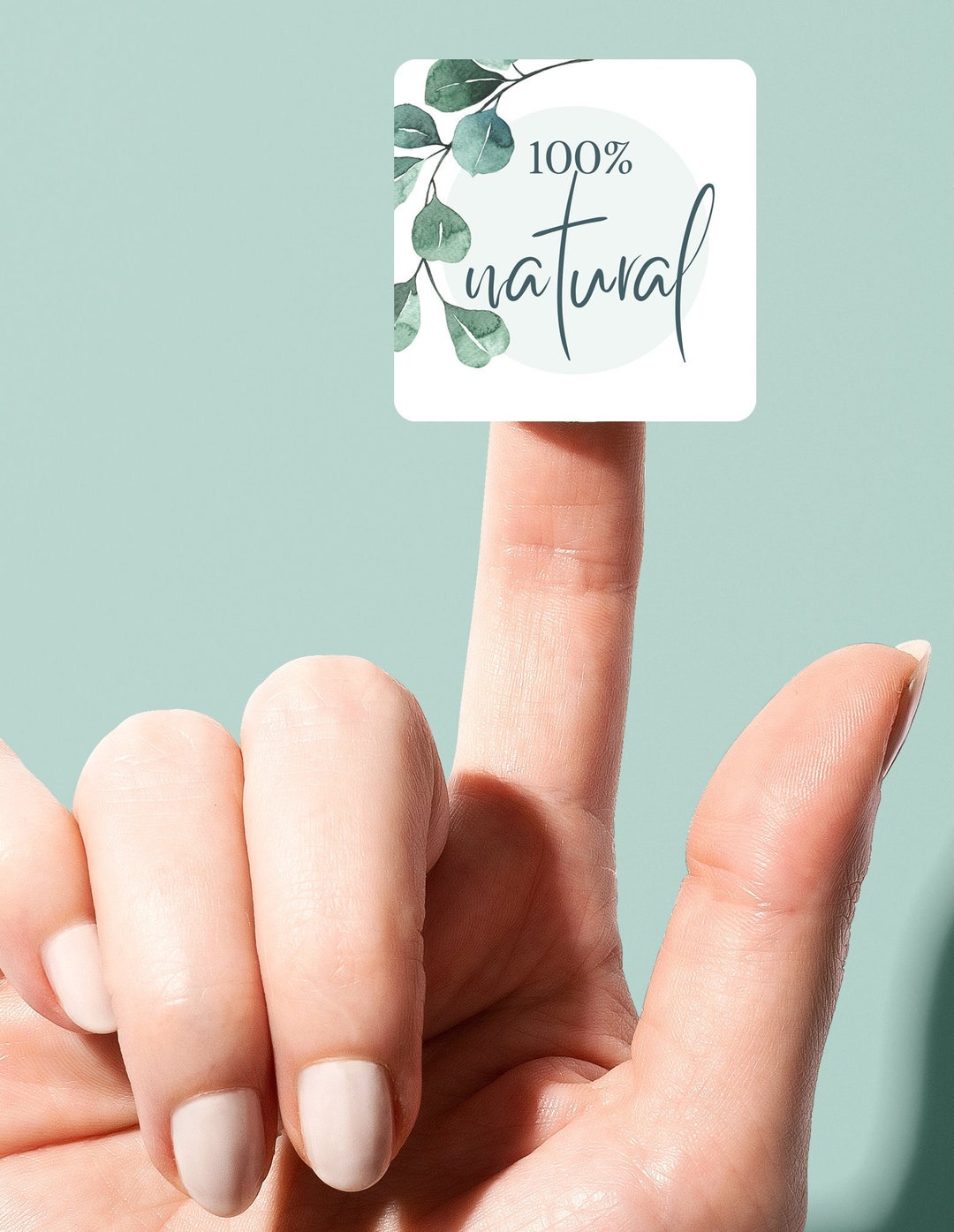 All Natural Stickers | Natural Product Label | Product Stickers ...