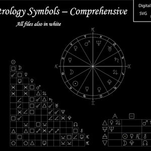 Astrology Symbols *comprehensive*, Zodiac Symbols, Planet Symbols ...