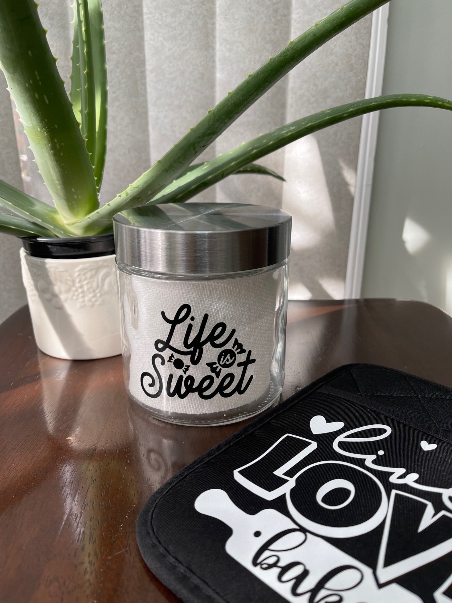 Customized Glass Candy Treat Goodie Jar Cute Funny Quotes Expressions ...