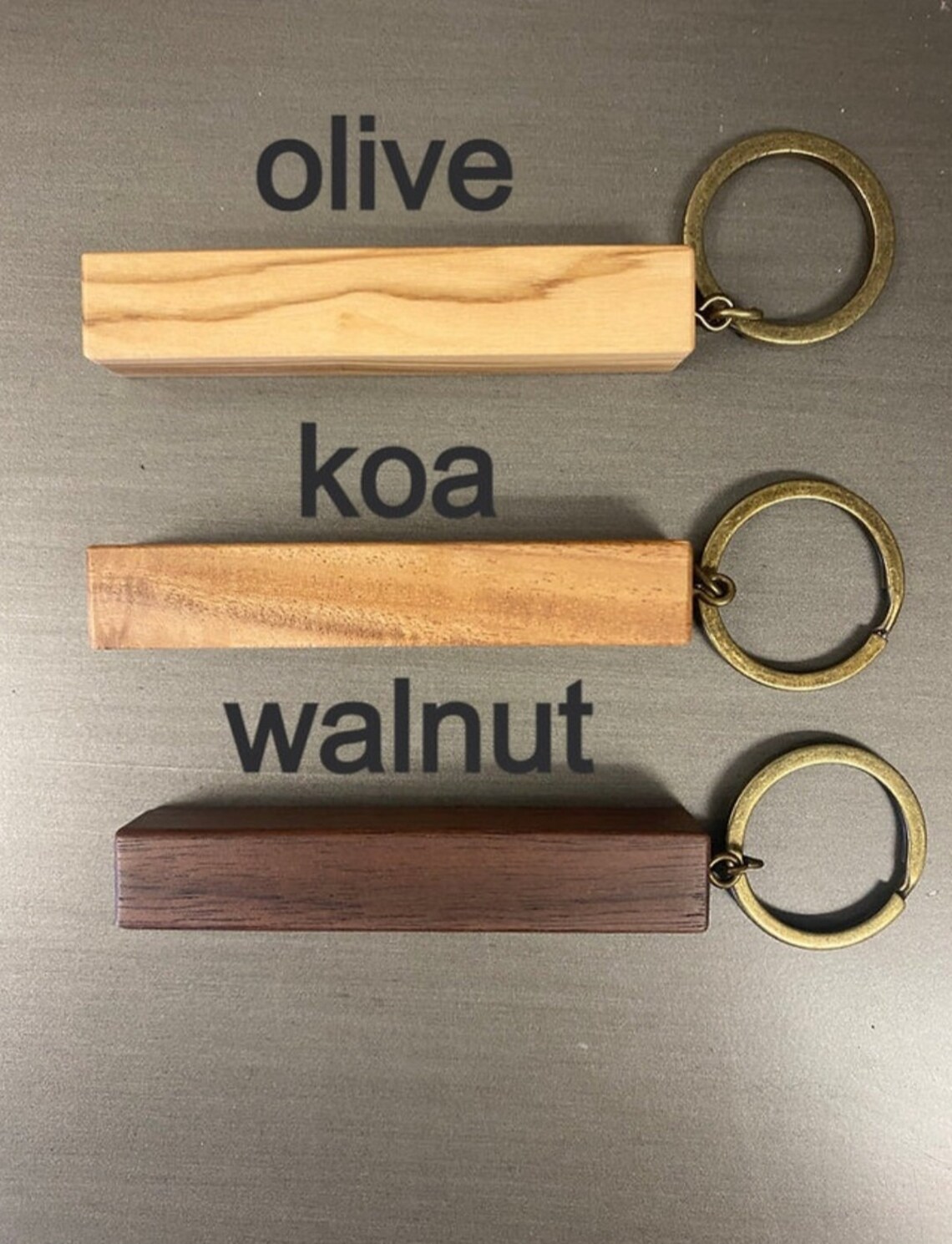 Custom Wood Keychain Engraved Keychain Wooden Keychain Boho - Etsy