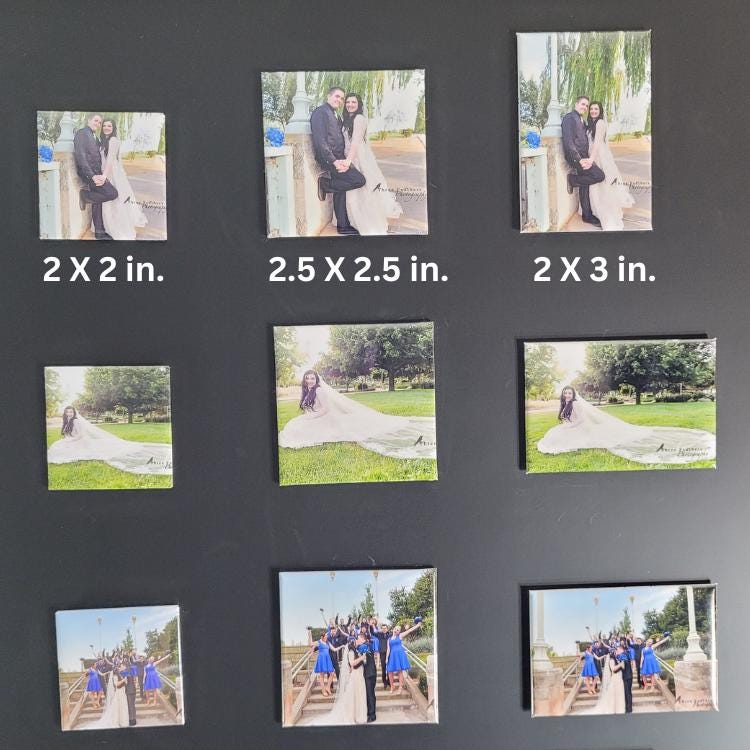 Custom Photo Fridge Magnets 2 X 3 Inch Rectangle THICK - Etsy