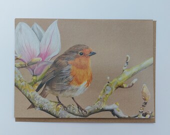 Robin Greeting Card, Thinking of You After Loss, Grief Support ...