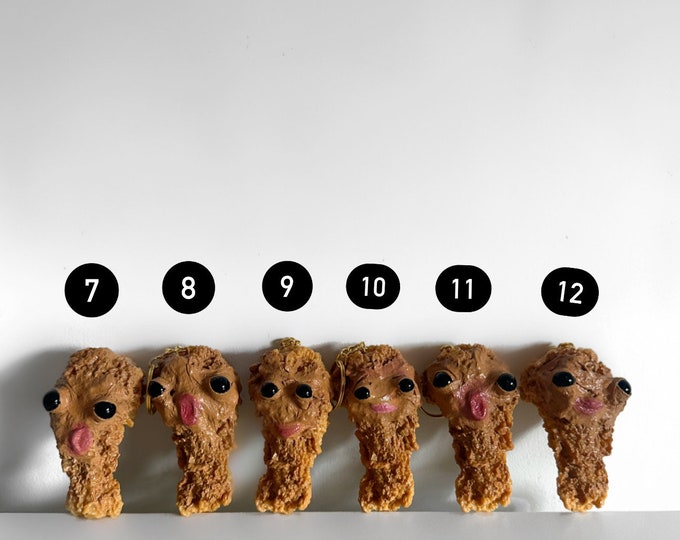 Cursed Chicken Wing Keychains - Etsy