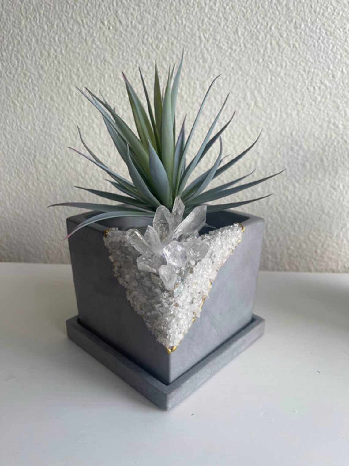Square Crystal Planter Pots - Etsy