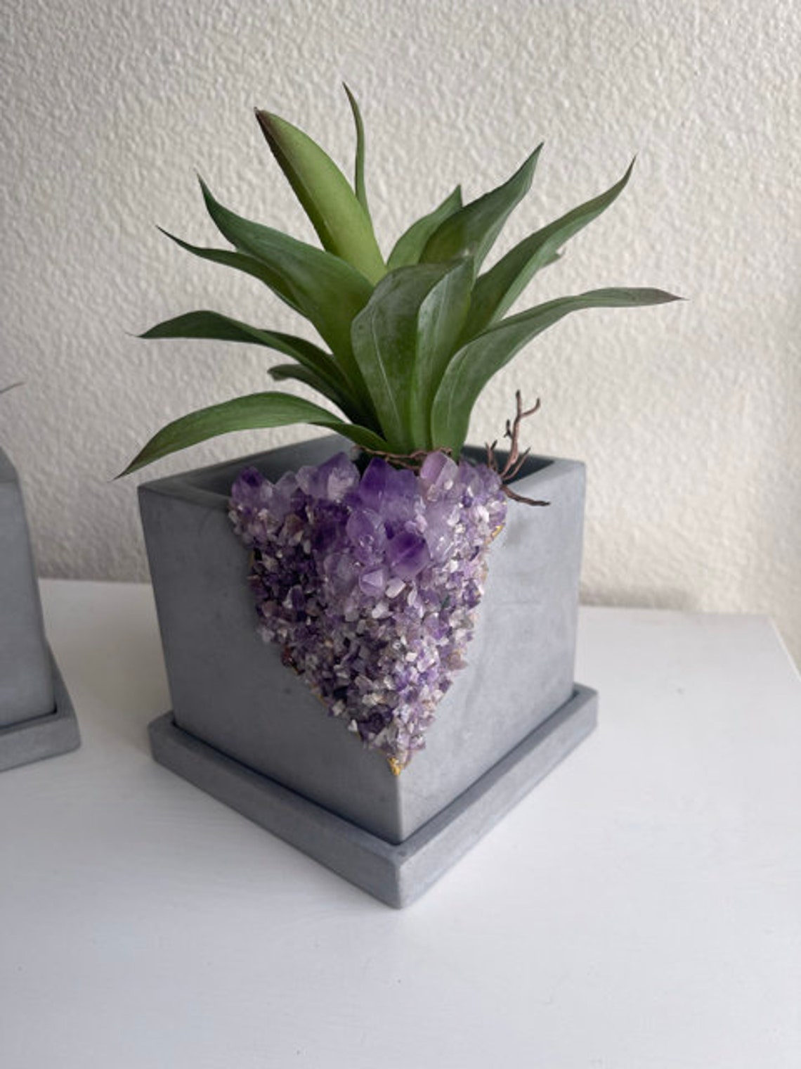 Square Crystal Planter Pots - Etsy