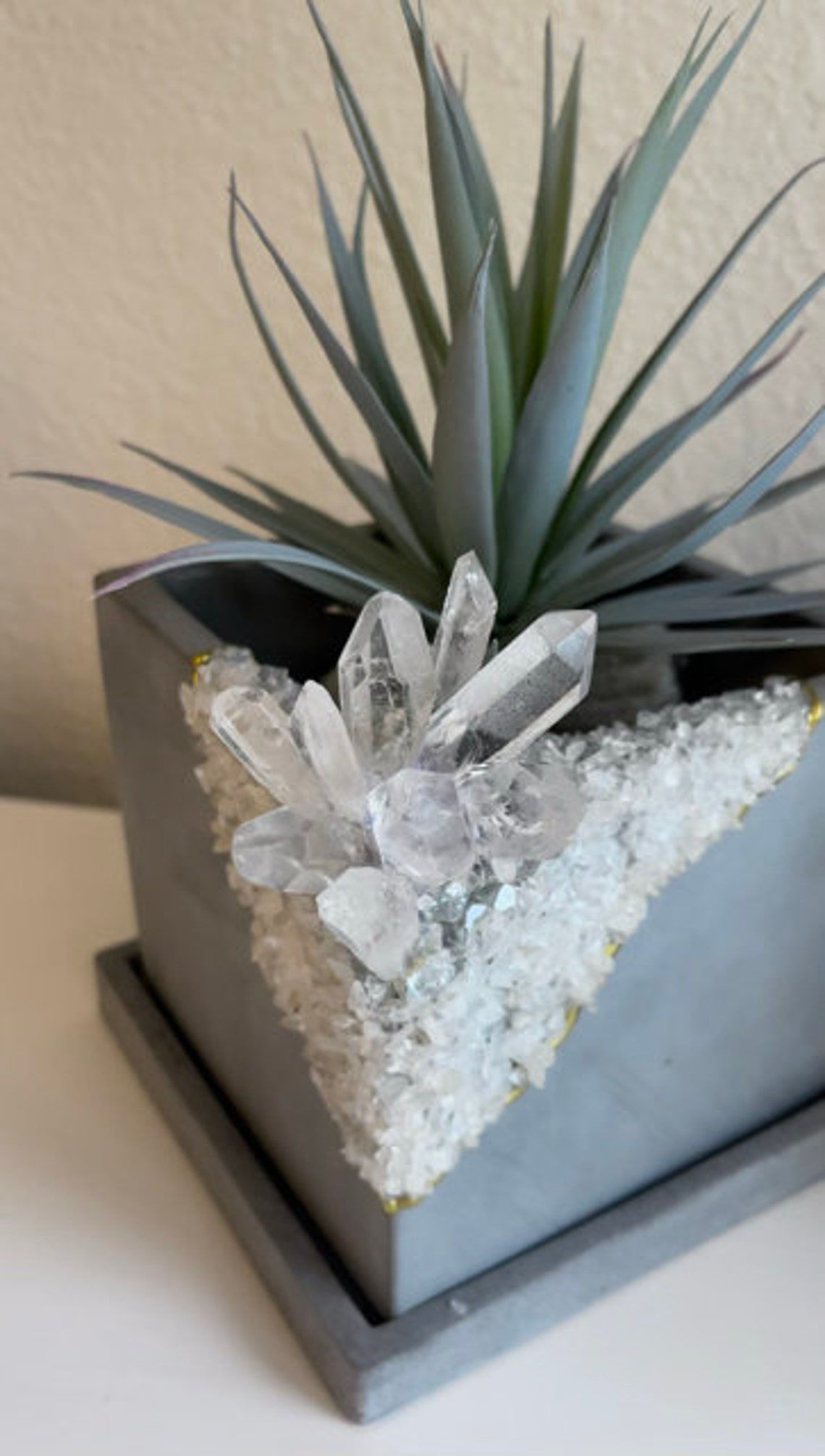 Square Crystal Planter Pots - Etsy