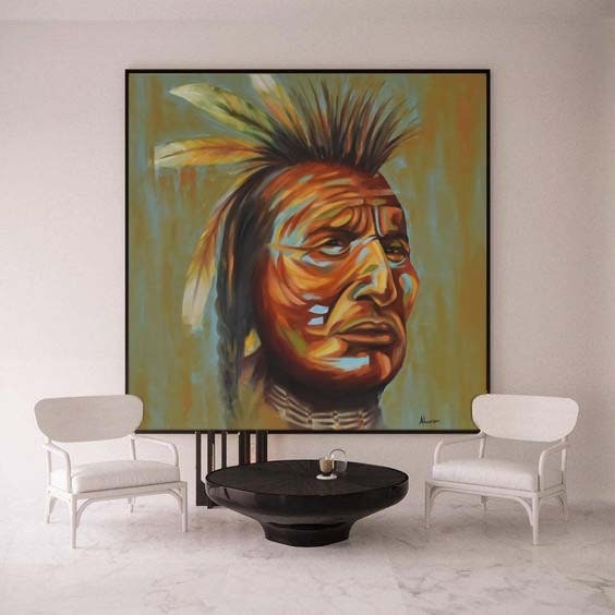 Original Painting of Native American Art Native wall Art - Etsy