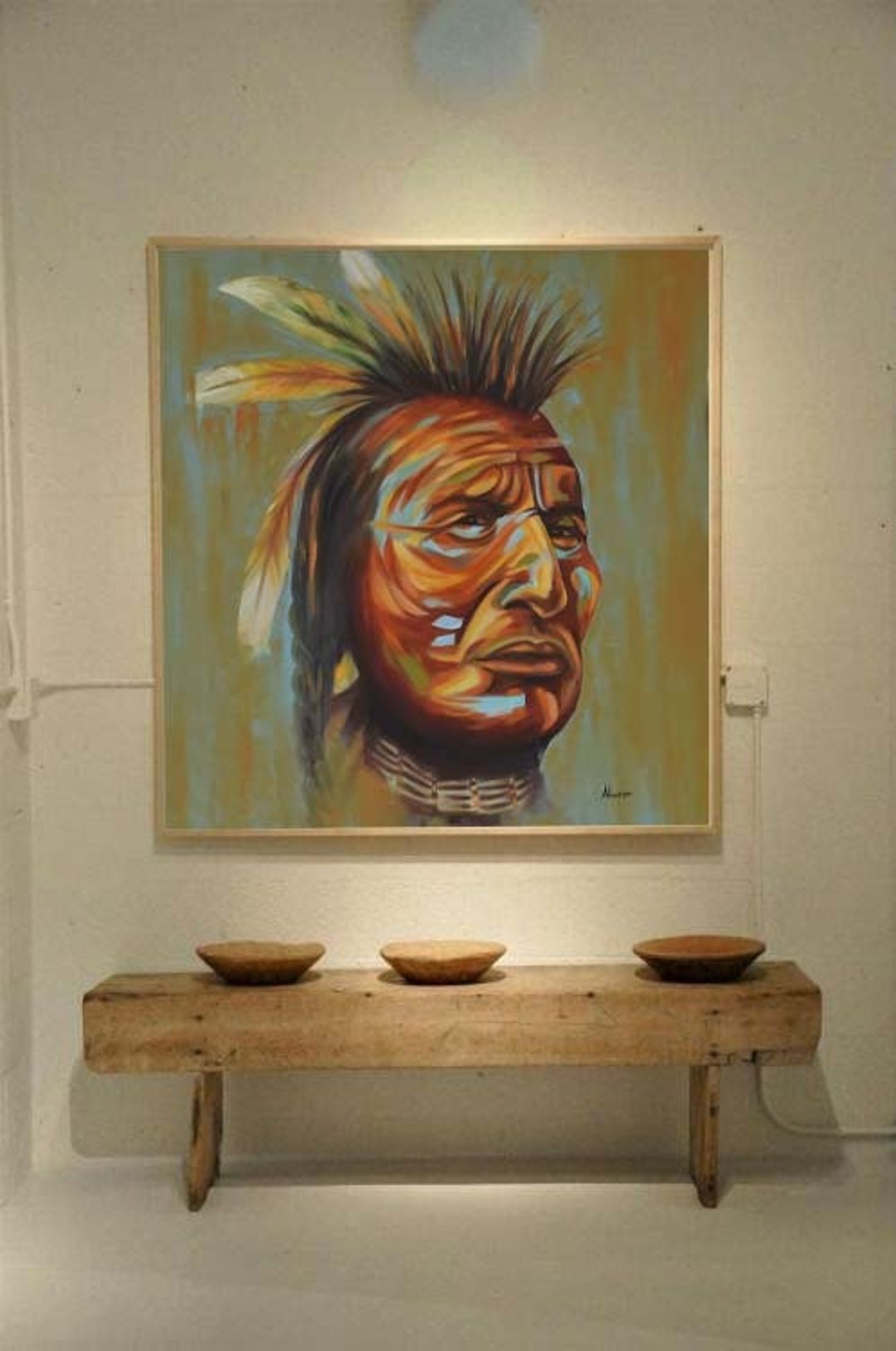 Original Painting of Native American Art Native wall Art - Etsy
