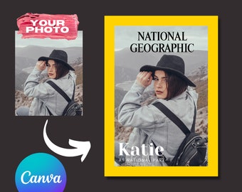 National Geographic Magazine Template - Etsy