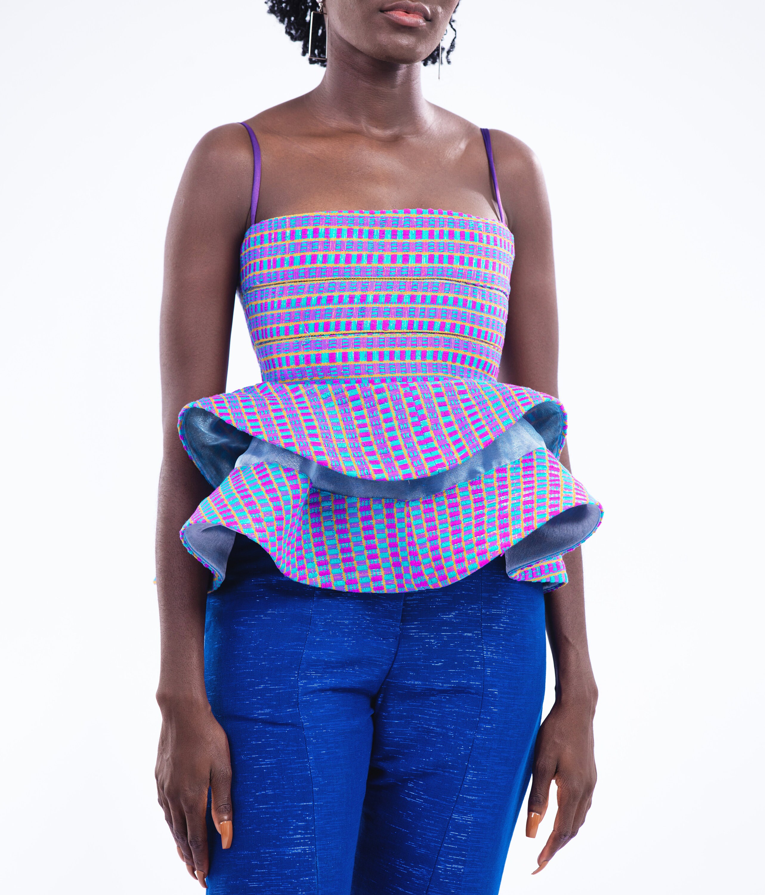 Illusion Cut Out Peplum Top - Etsy