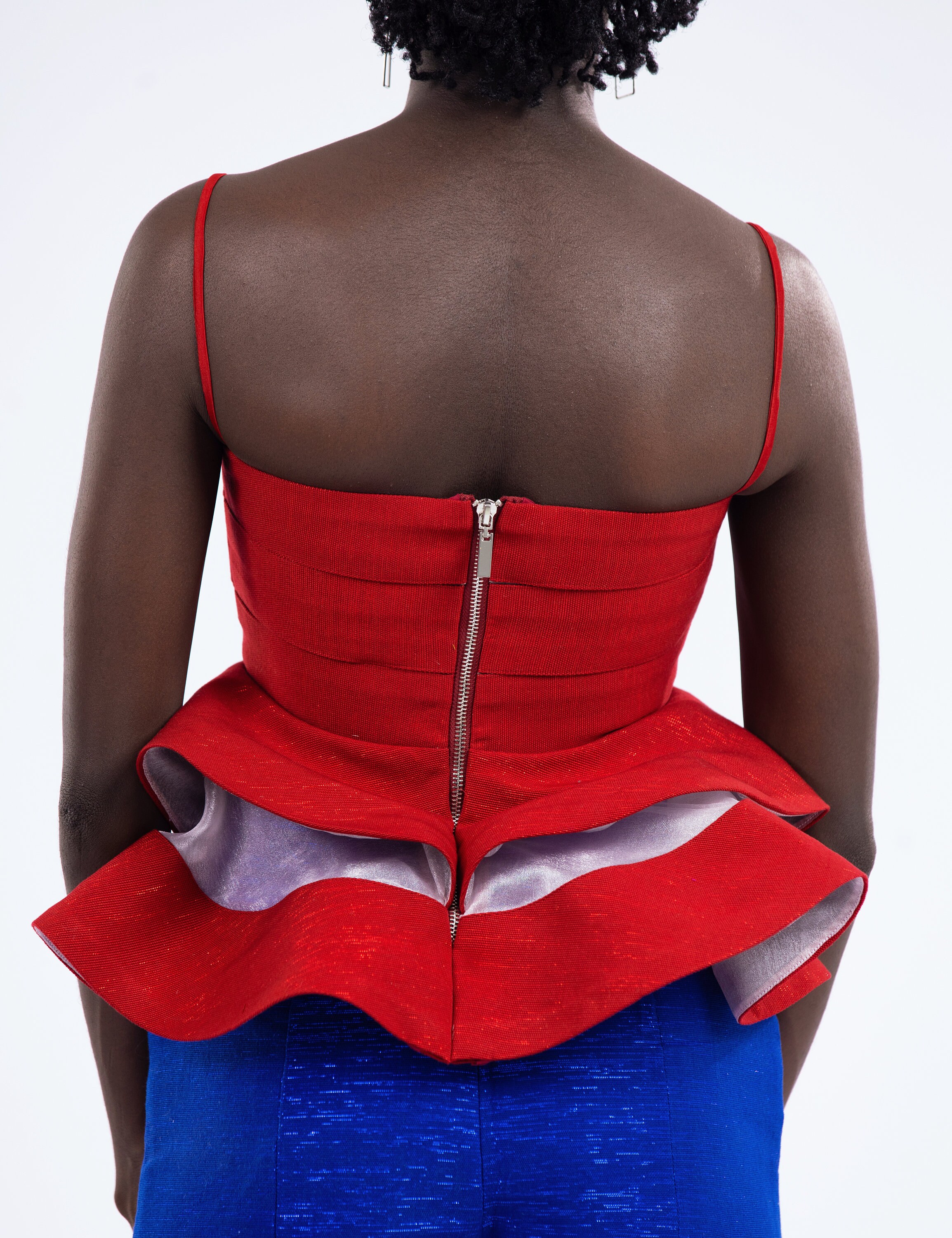 Illusion Cut Out Peplum Top - Etsy