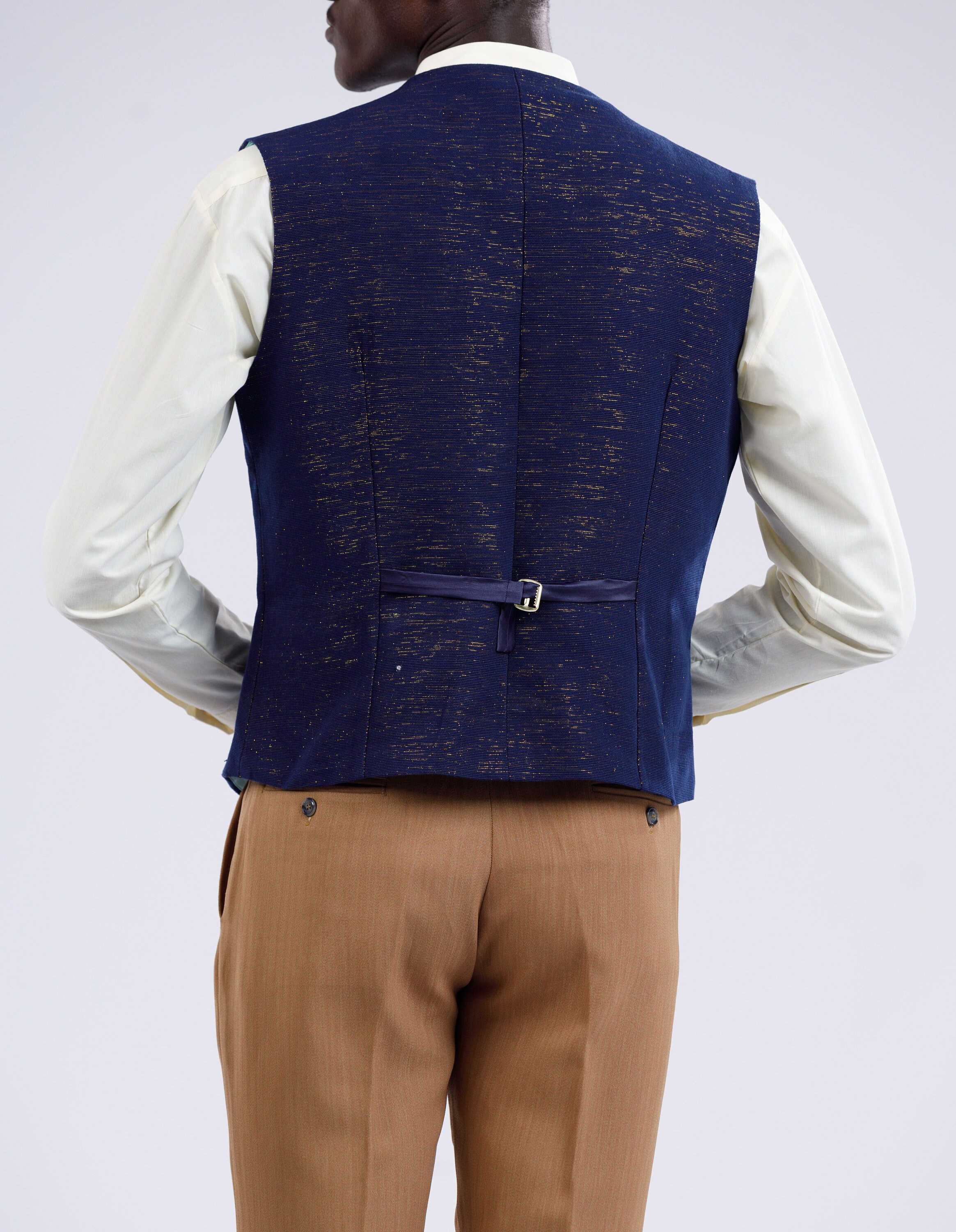 Kente Formal Vest in Midnight Blue - Etsy