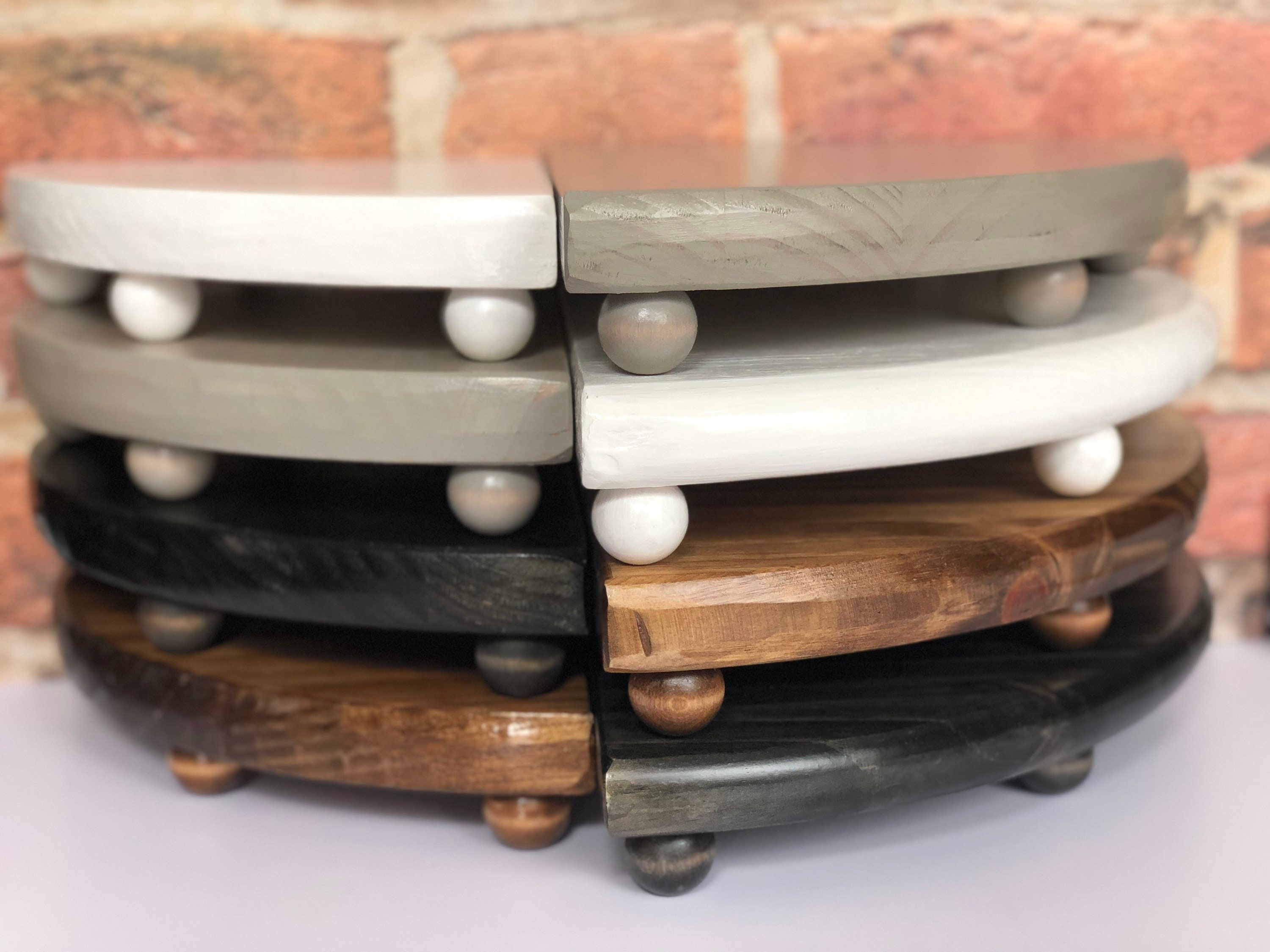 Corner Wood Stand Wood Display Countertop Stand Small Tray - Etsy