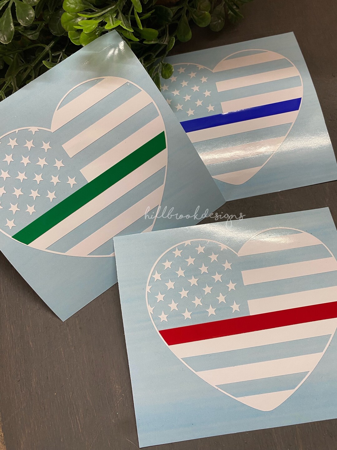 Red Line Flag Car Decal; Blue Line Car Decal; Green Line Car Decal - Etsy