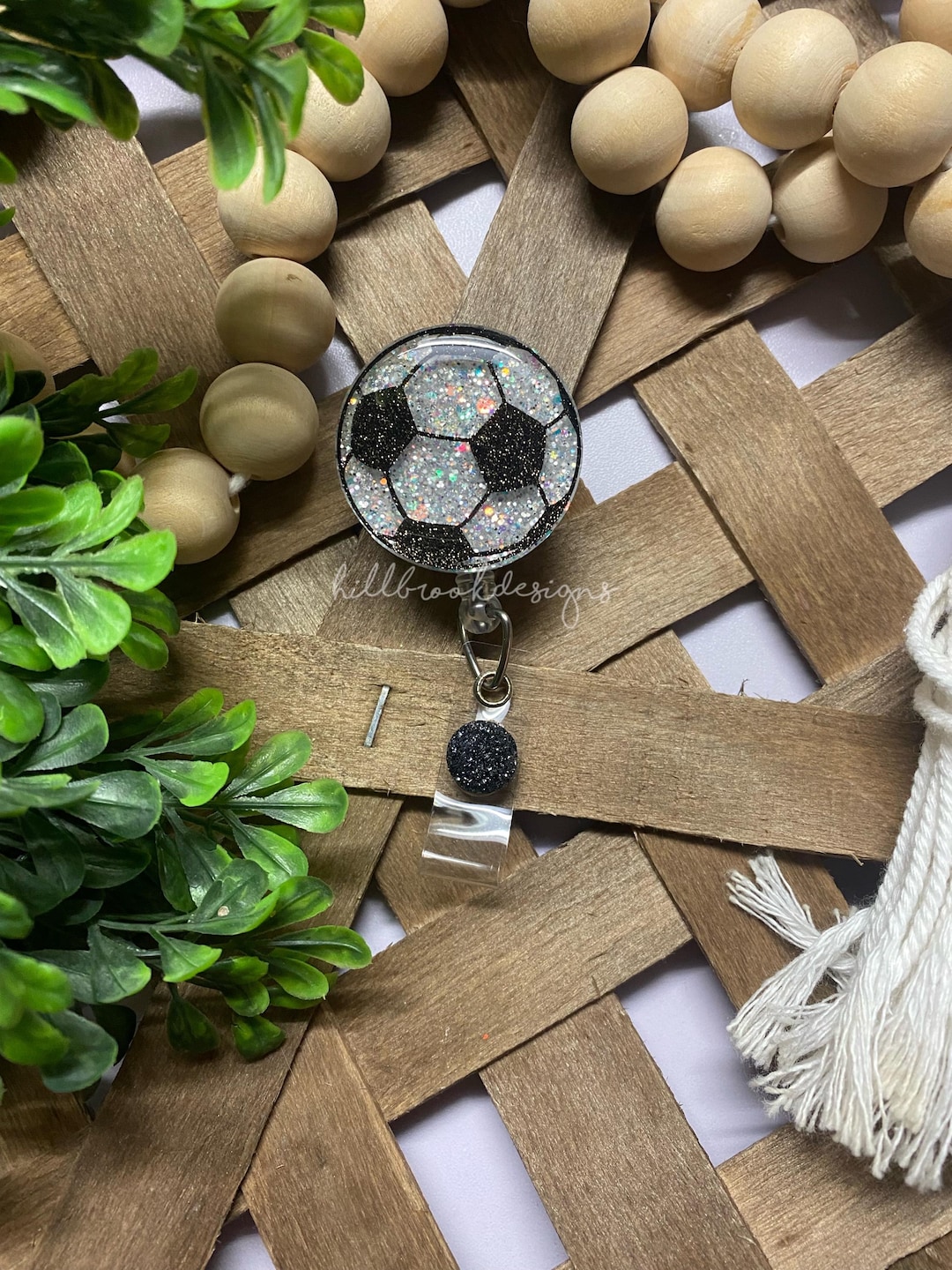 Soccer Ball Badge Reel - Etsy