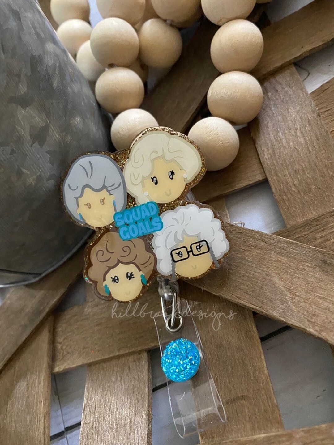 Squad Goals Badge Reel ; Old Ladies Badge Reel - Etsy