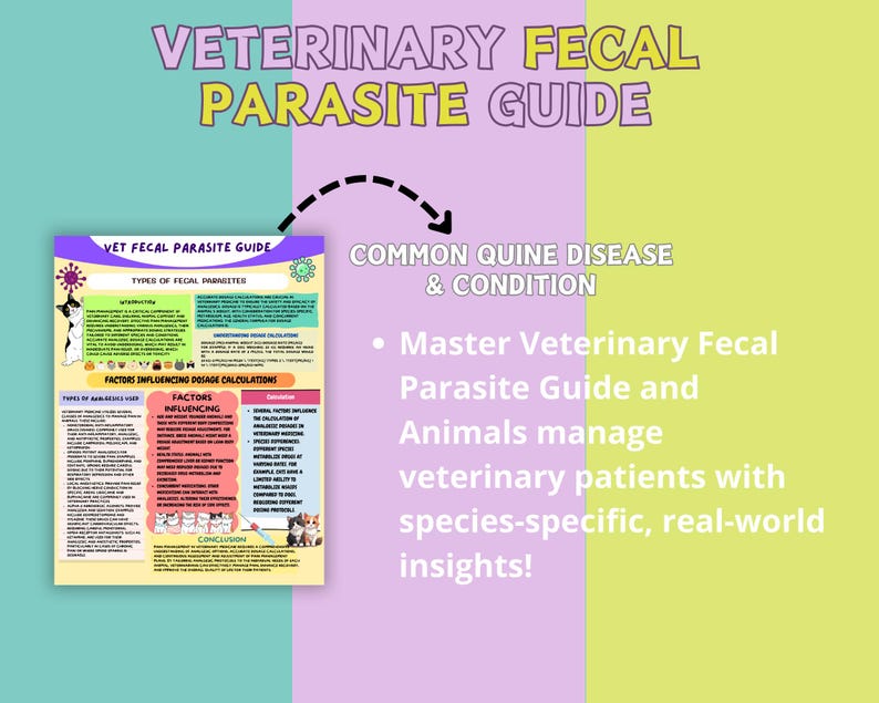 Veterinary Fecal Parasite Guide: Vet Tech Notes (digital Download) - Etsy