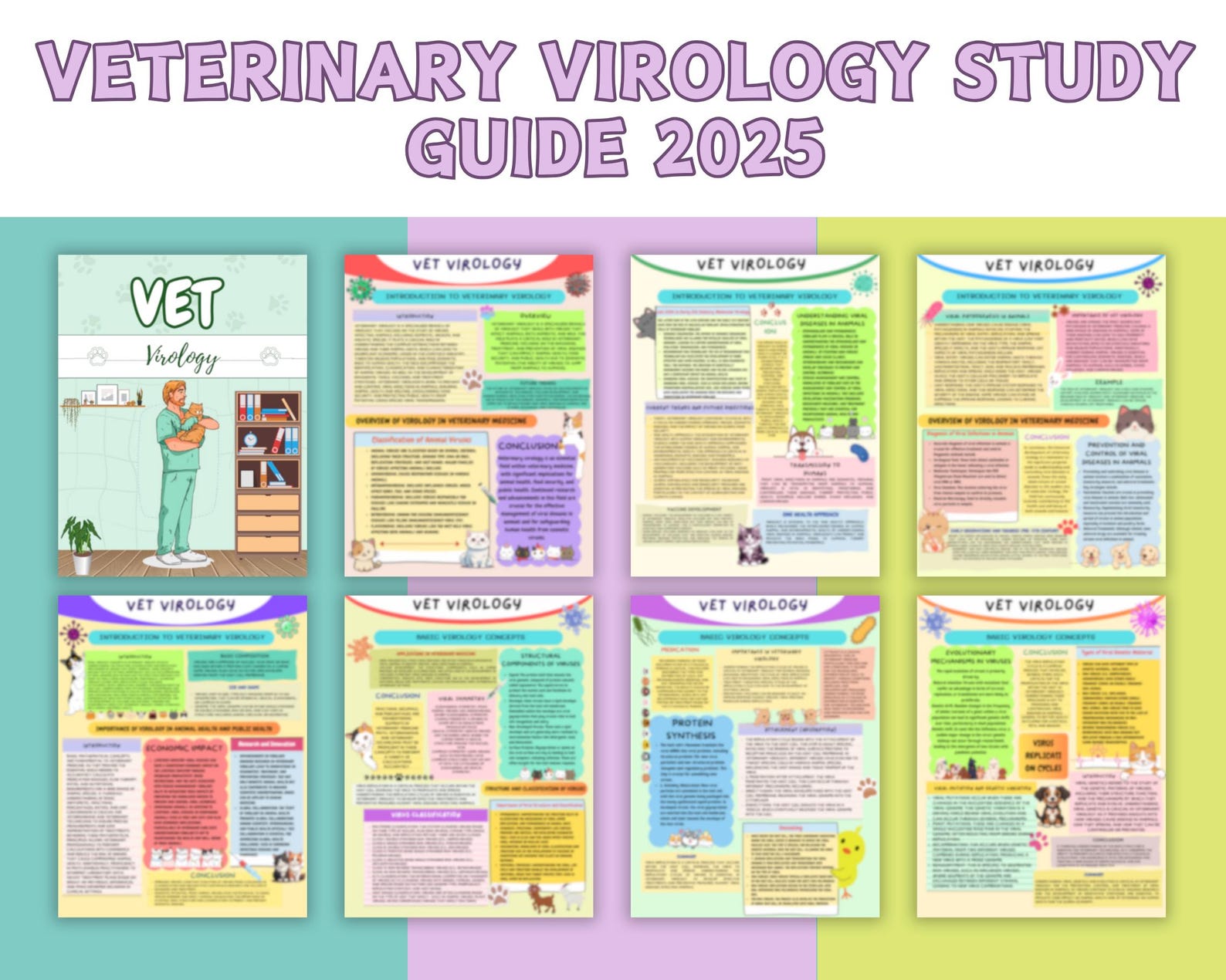 Veterinary Virology 2025, Vet Tech Notes, Vet Med Study Guide, VTNE ...