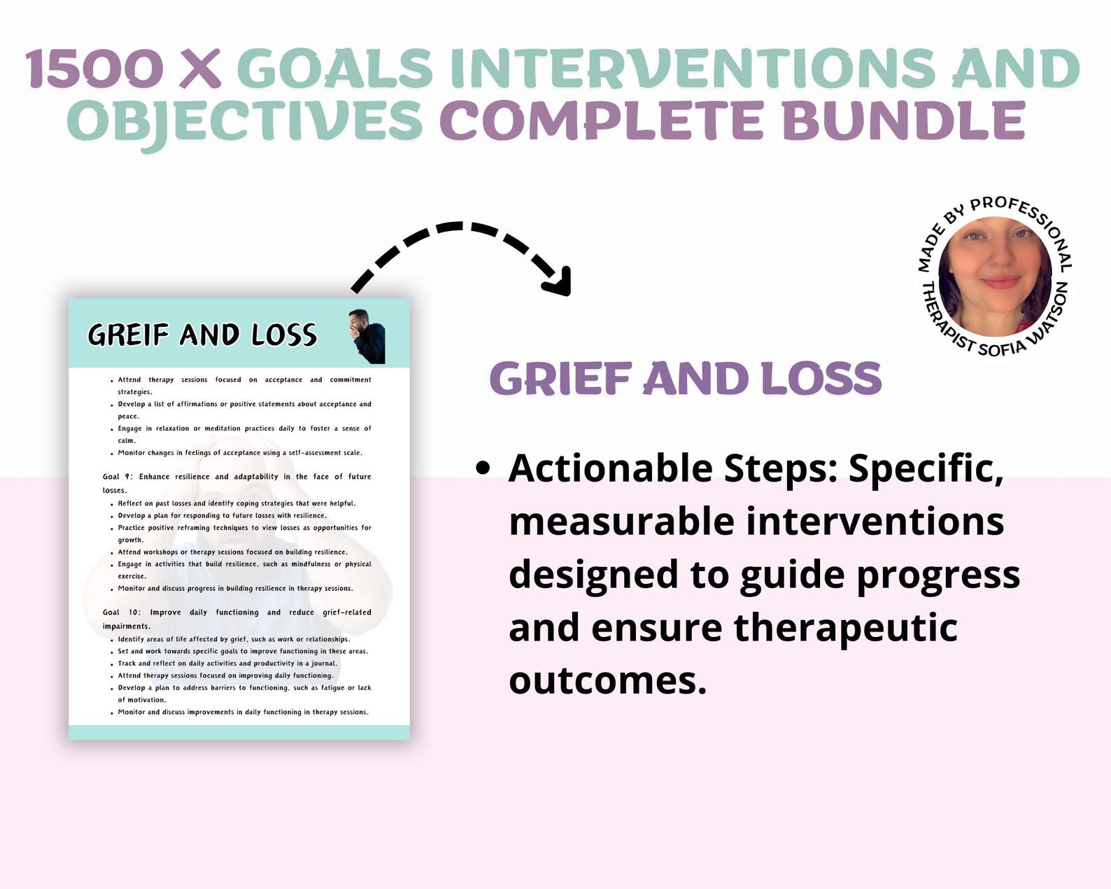 Therapy Goals & Interventions Bundle: Measurable Objectives (PDF) - Etsy