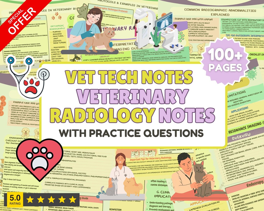 Veterinary Radiology Notes: X-ray Interpretation Guide (digital ...