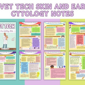 Veterinary Tech Skin and Ear Cytology Notes Perfect for Vet Students ...