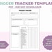 Trigger Tracker Template Instant Downloads, Track Responses to Triggers ...