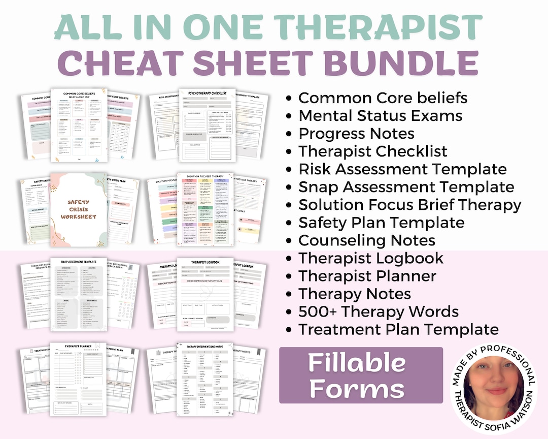 Psychotherapy Cheat Sheets, Therapist Cheat Sheets, Clinical Terms ...