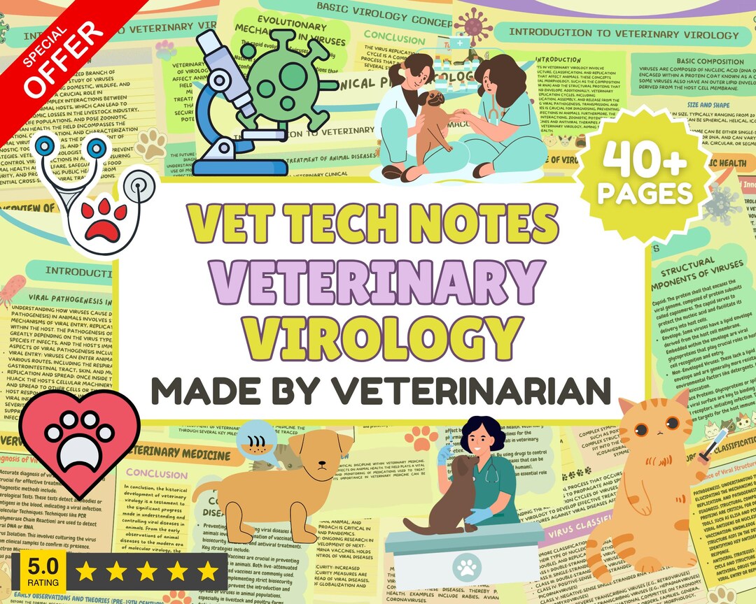 Veterinary Virology 2025, Vet Tech Notes, Vet Med Study Guide, VTNE ...