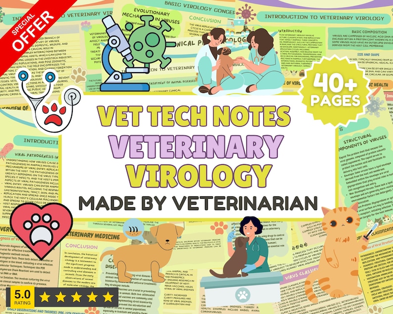 Veterinary Virology 2025, Vet Tech Notes, Vet Med Study Guide, VTNE ...