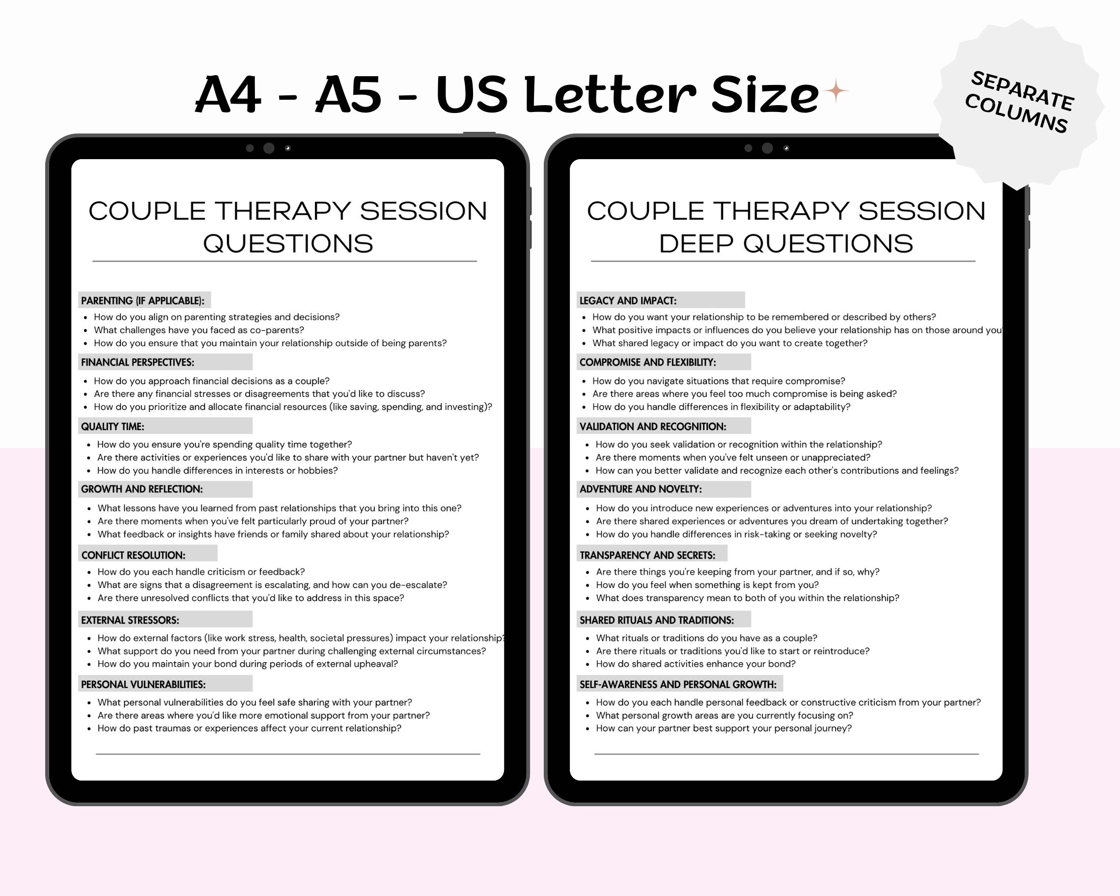 Couple Therapy Question, Couple Therapy Intervention, Therapy Questions ...