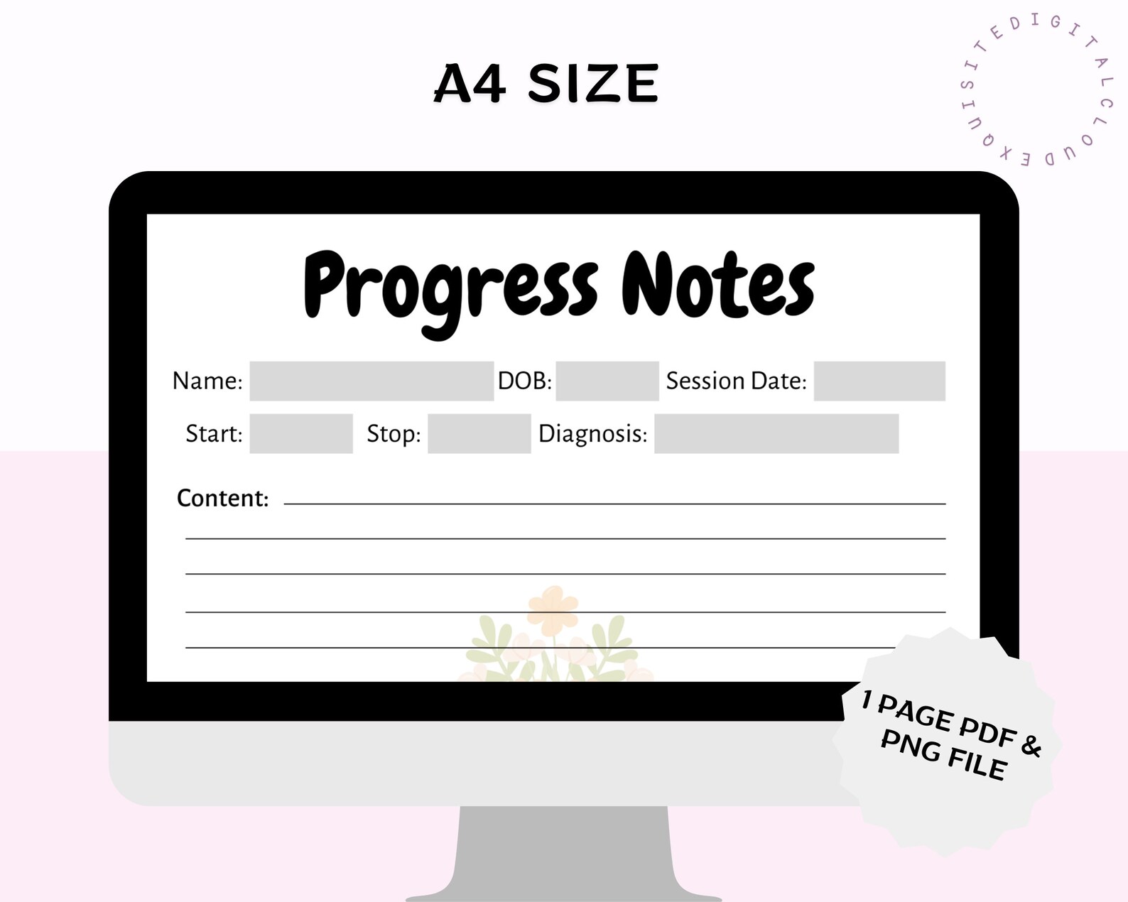 Progress Notes for Therapist Progress Notes Template Fillable Editable ...