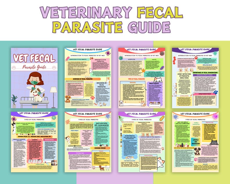Veterinary Fecal Parasite Guide, Vet Tech Fecal, Vet Nurse, Veterinary ...