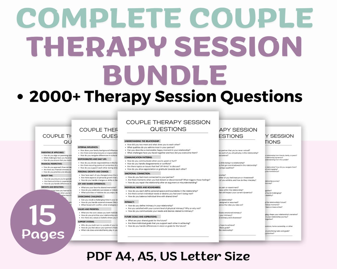 Couple Therapy Question, Couple Therapy Intervention, Therapy Questions ...