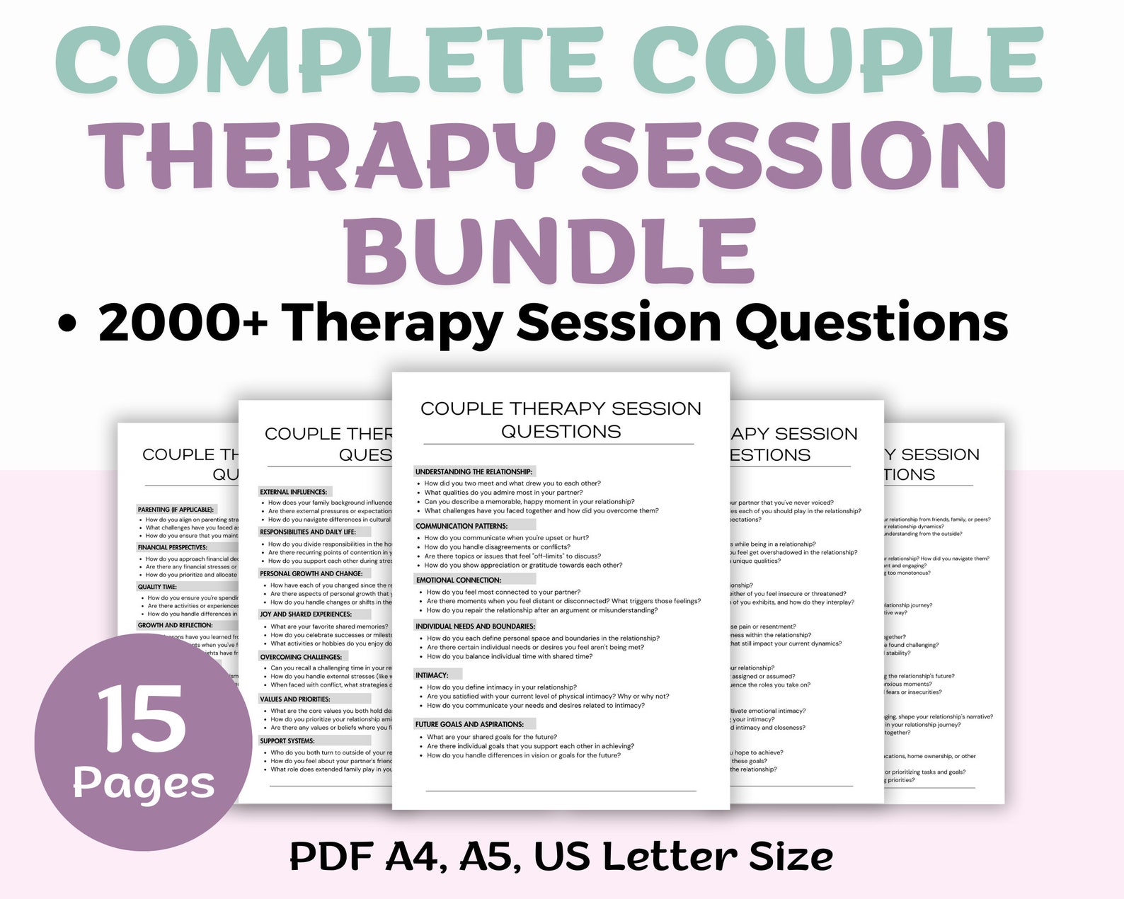 Couple Therapy Question, Couple Therapy Intervention, Therapy Questions ...