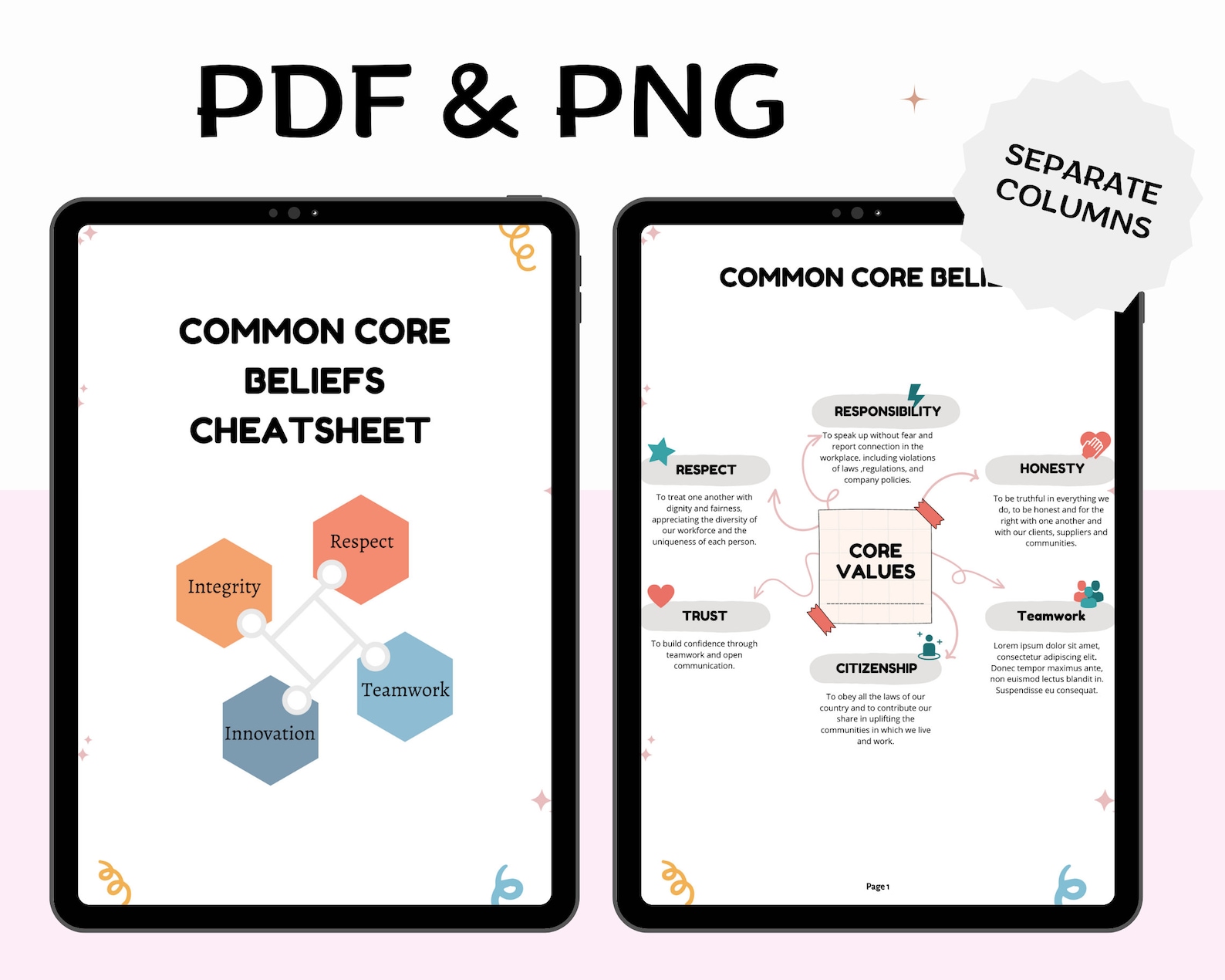 Common Core Beliefs Cheat Sheet, Cbt Worksheets, Core Belief Mental ... Common Core Beliefs Cheat Sheet, Cbt Worksheets, Core Belief Mental ...