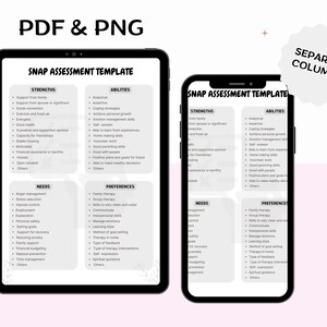 SNAP Assessment Strengths, Needs, Abilities, Preferences Assessment ...