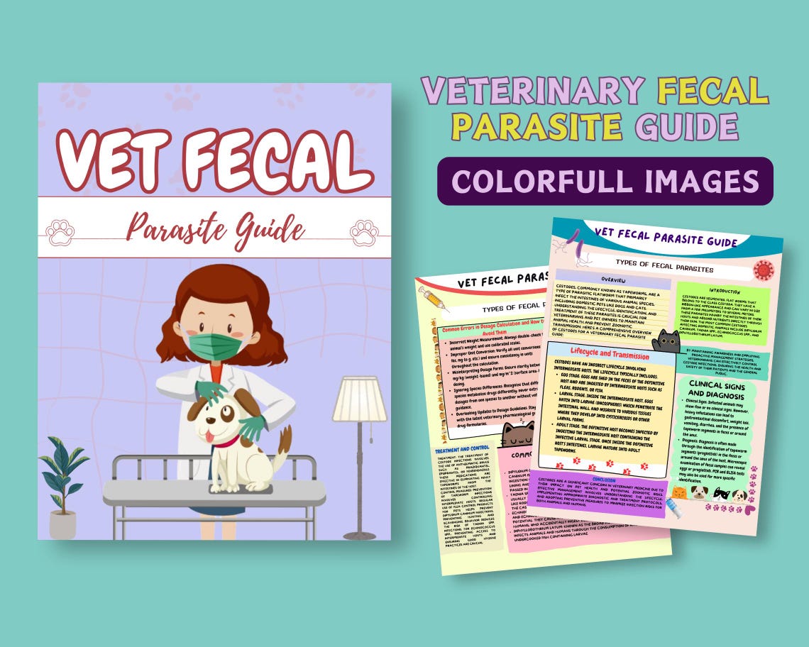 Veterinary Fecal Parasite Guide: Vet Tech Notes (digital Download) - Etsy