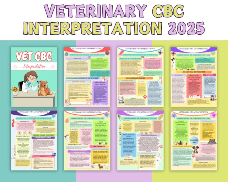 Vet Tech Study Guide Bundle: Veterinary Notes, Vet Med Student (digital ...