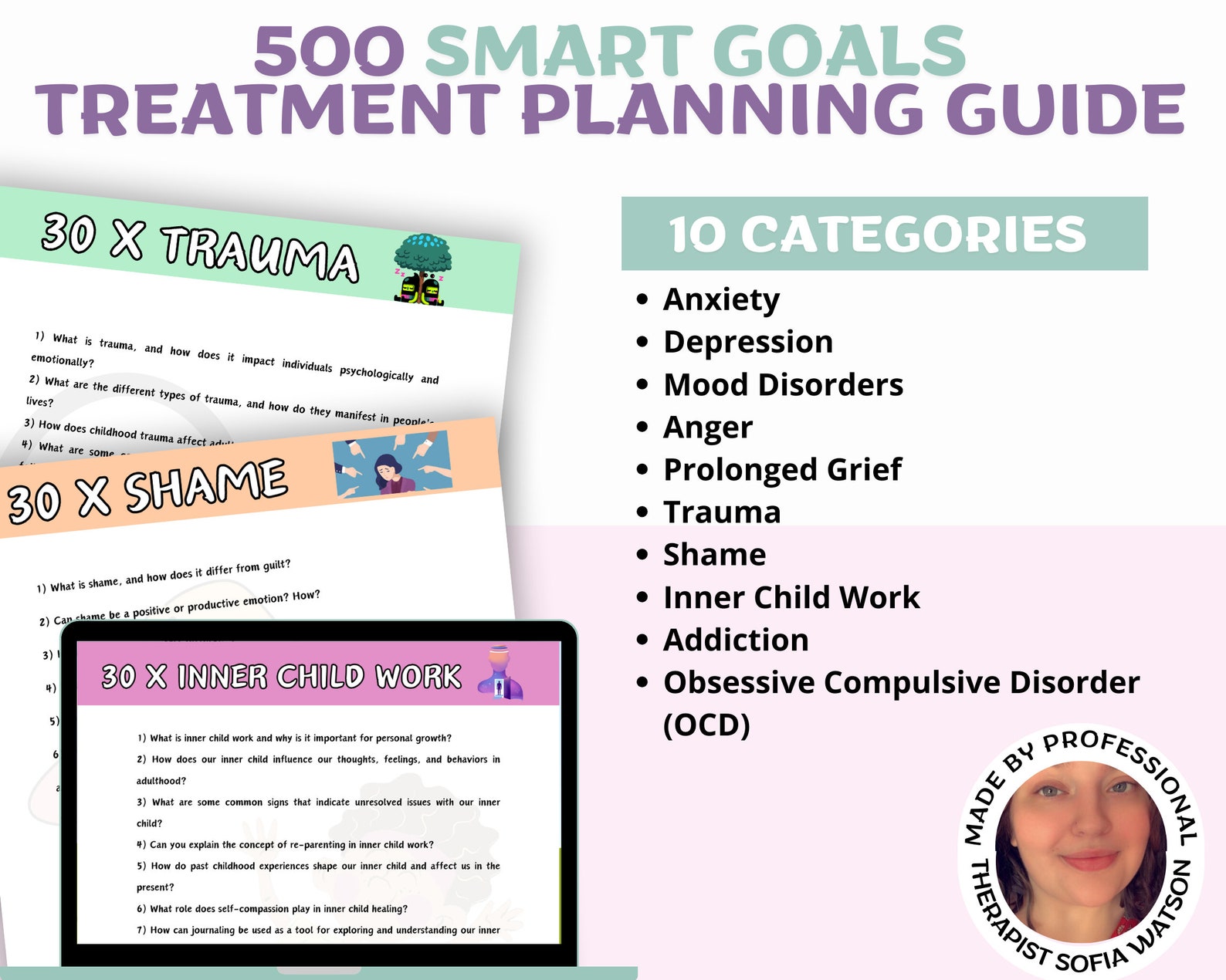 SMART Goals Therapy Treatment Planning Guide: 500+ Examples (PDF) - Etsy