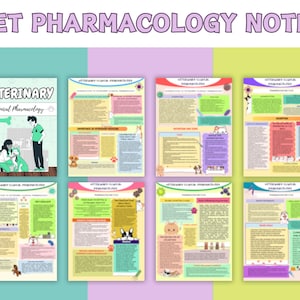Vet Tech Study Guide Bundle: Veterinary Notes, Vet Med Student (digital ...