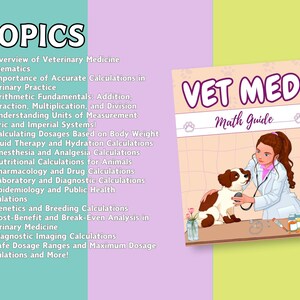 Vet Med Math Guide: Veterinary Calculations Cheat Sheets (digital ...