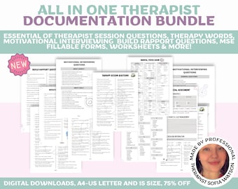 Therapist Bundle, Therapy Intervention, Therapy Goals, Therapy ...