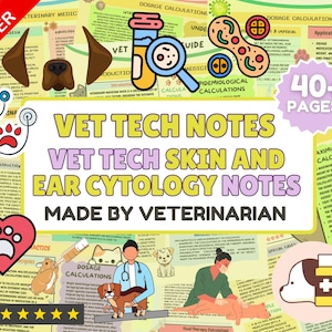 Veterinary Tech Skin and Ear Cytology Notes Perfect for Vet Students ...