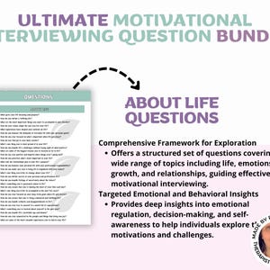 Motivational Interviewing Questions: Therapist Cheat Sheet (PDF ...