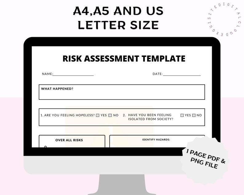 Risk Assessment Template, Mental Health Form, Risk Management Tool ... Risk Assessment Template, Mental Health Form, Risk Management Tool ...