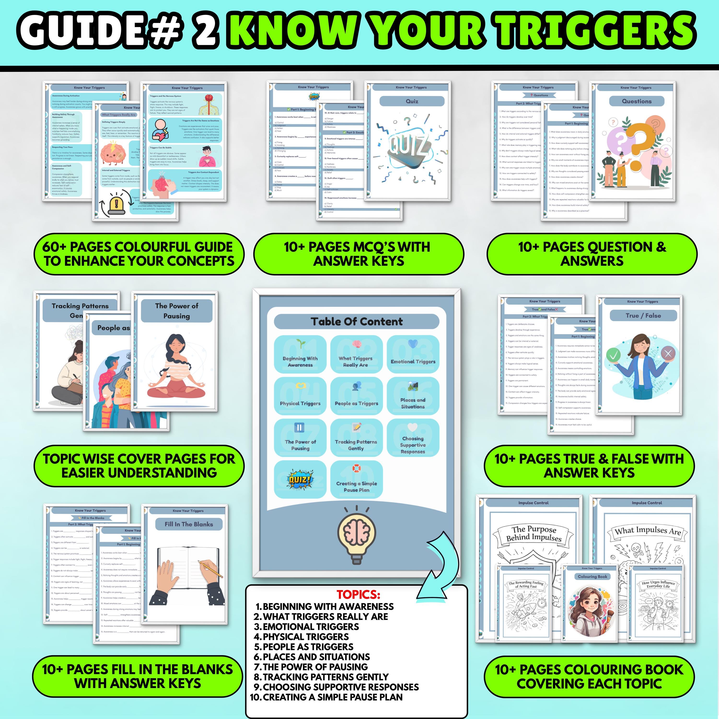 Impulse Control Mega Bundle Workbook: Emotional Regulation, 715+ Pages ...