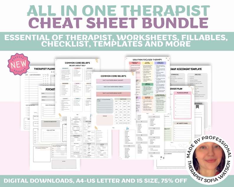 Therapist Cheat Sheets: Clinical Terms, Mental Health Assessment (PDF ...